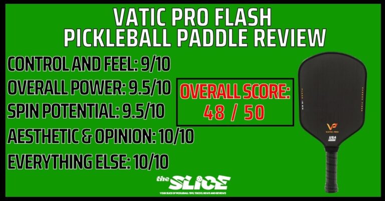 Vatic Pro Flash Pickleball Paddle Review - The Slice Pickleball